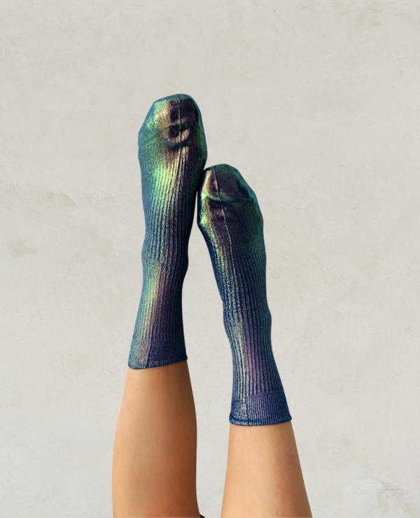 Maria La Rosa Silk Socks - Bluette | Garmentory