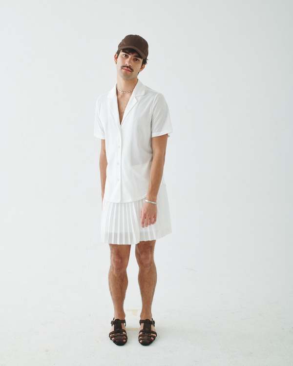 TWIN Basketball Mesh Mini Skirt - White | Garmentory