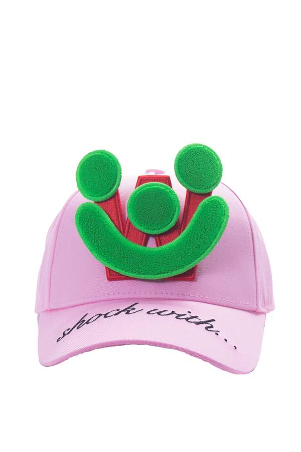 Walter Van Beirendonck Smiley Cap - Rose Shadow | Garmentory