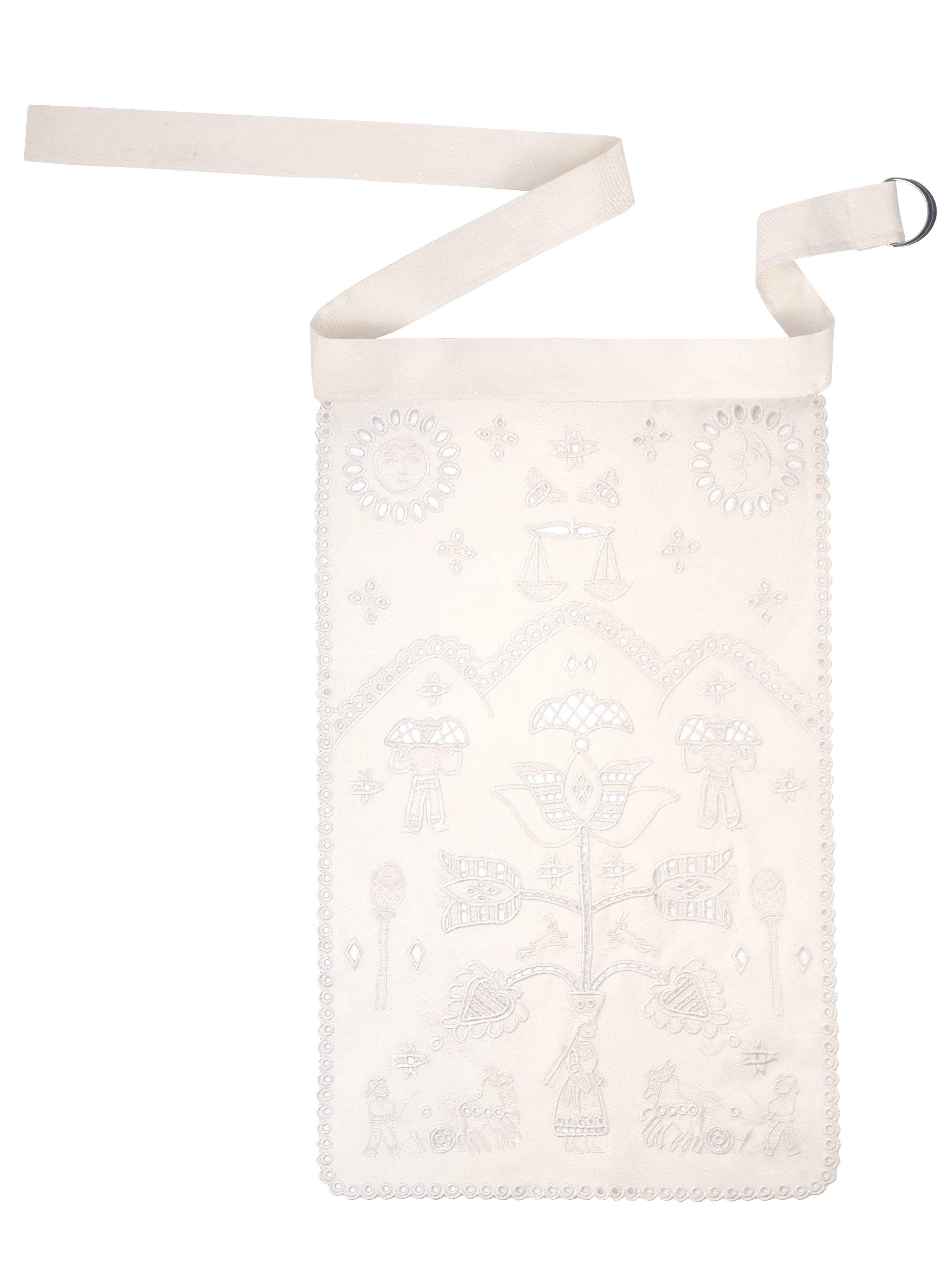 Gunia Project Embroidered Milk Apron - Ivory | Garmentory