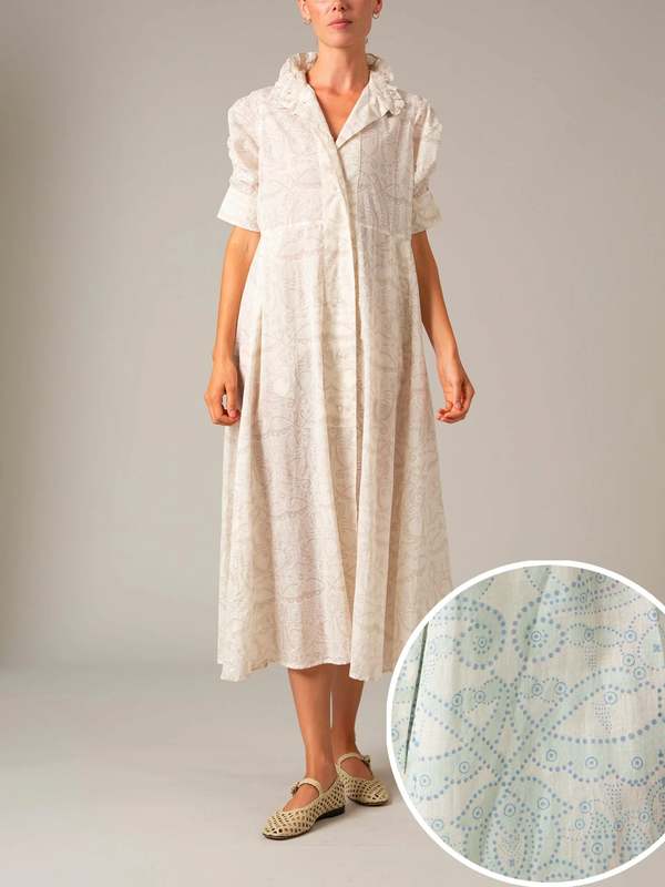 Thierry Colson Venetia Dress - Elizabethan Block Print | Garmentory