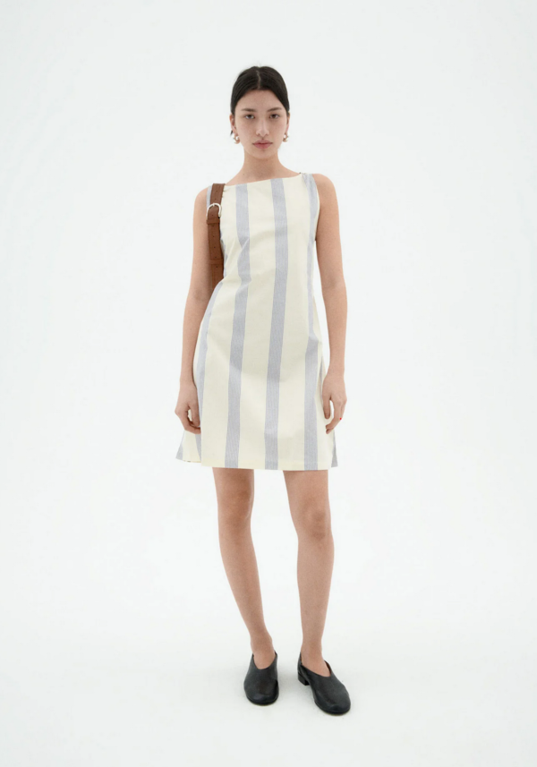 Thinking MU Cecile Dress - Poplin Stripes | Garmentory