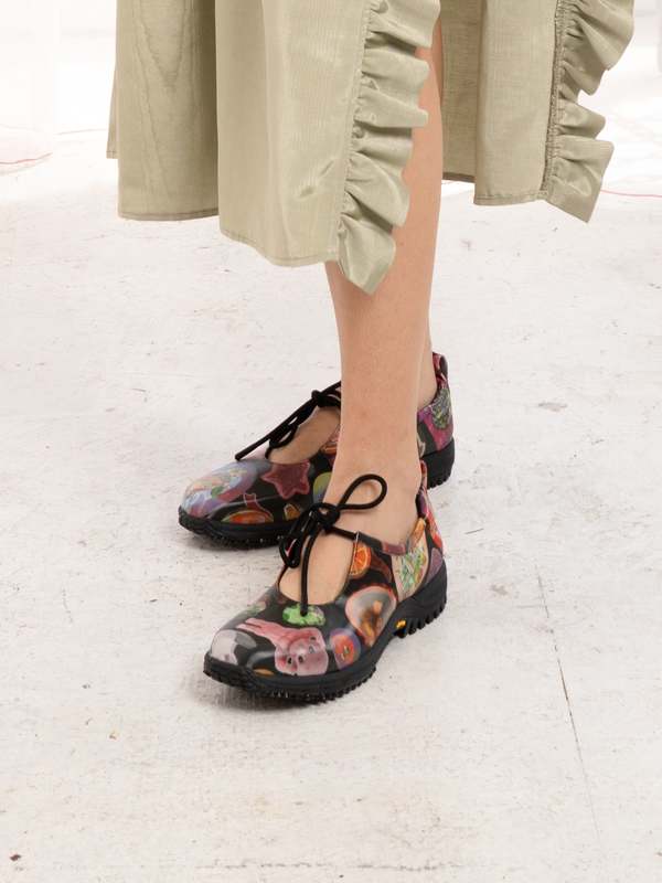 Leeann Huang Keyhole Tie Mary Jane - Fruit Sticker | Garmentory