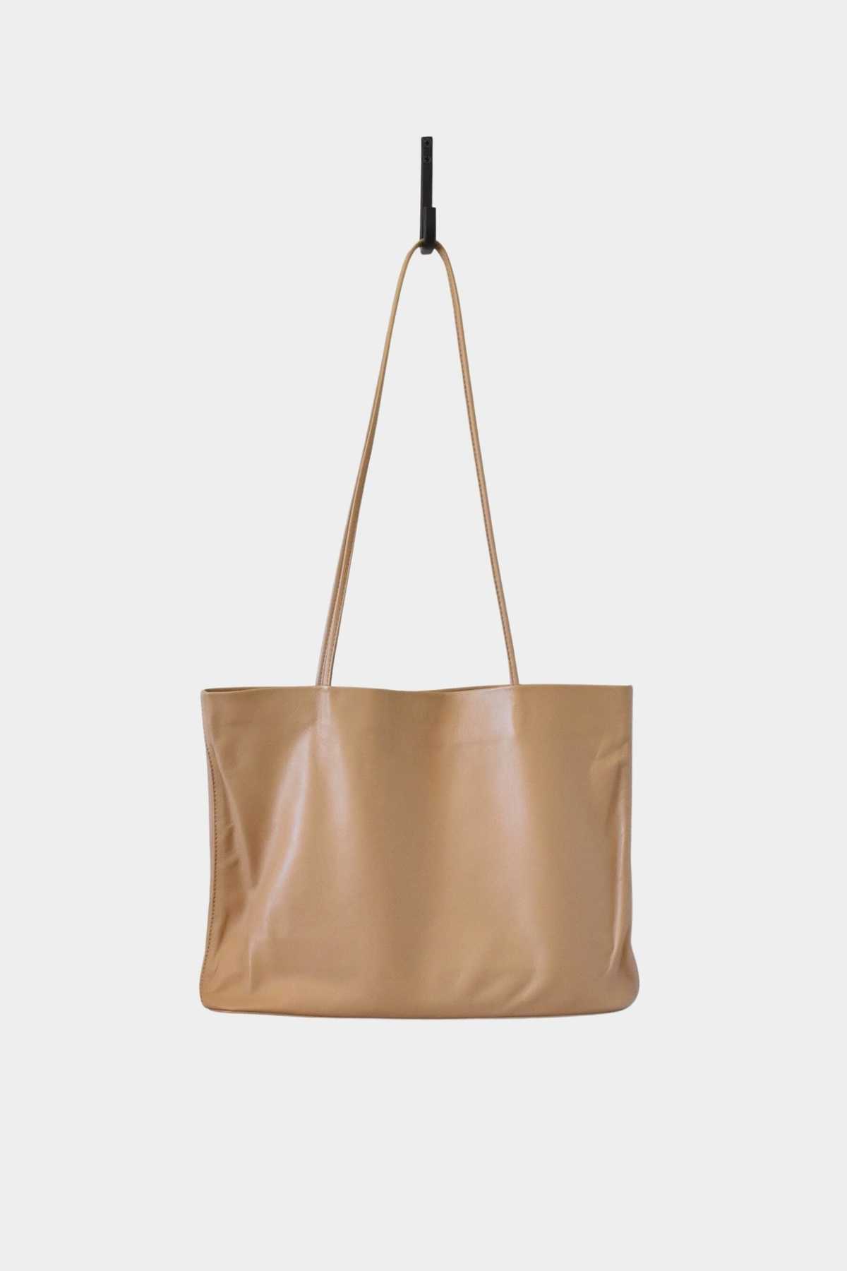 Modern Weaving Narrow Oval Relaxed Tote - Camel | Garmentory