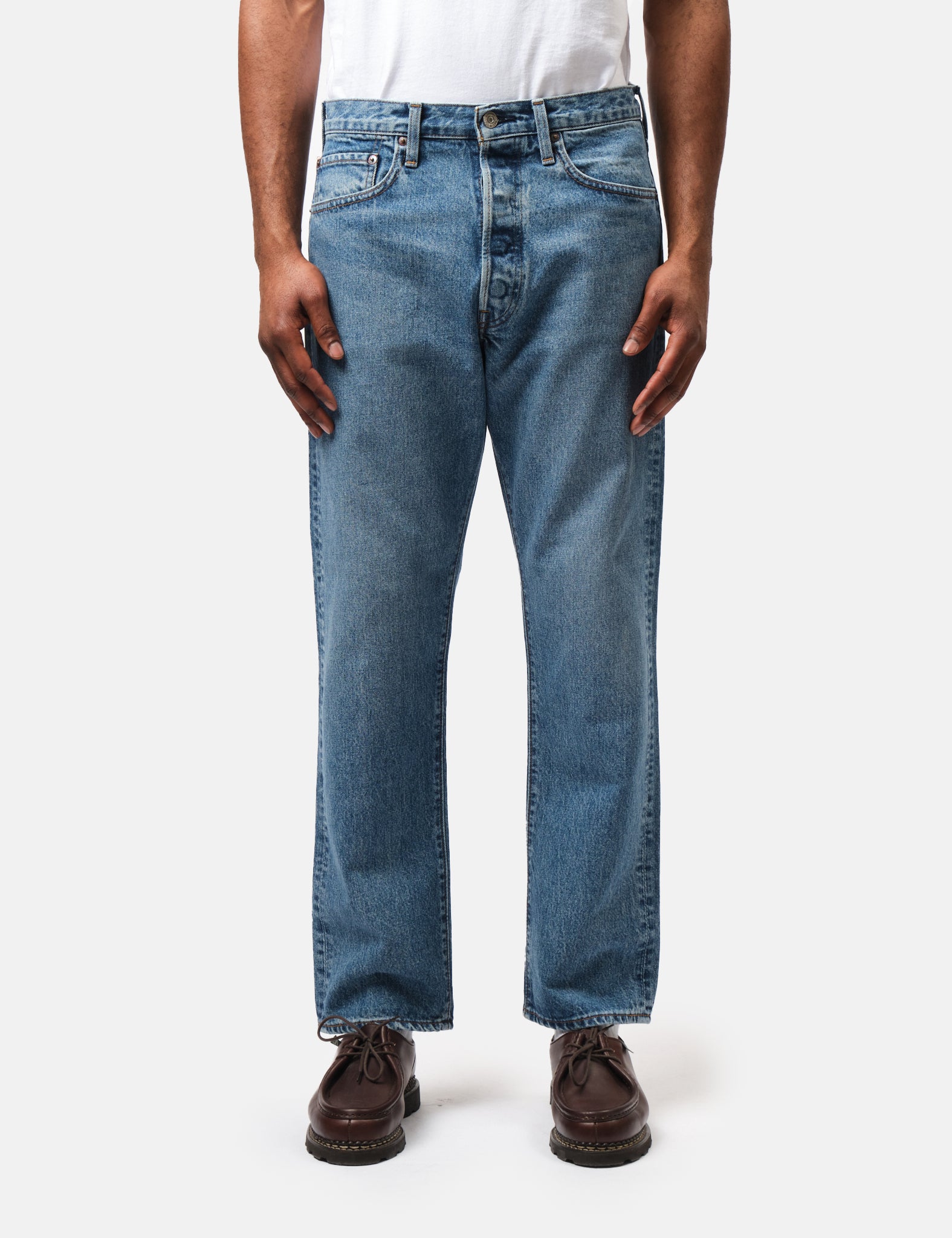 Orslow 105 90's Denim Used Jeans - Denim Blue | Garmentory
