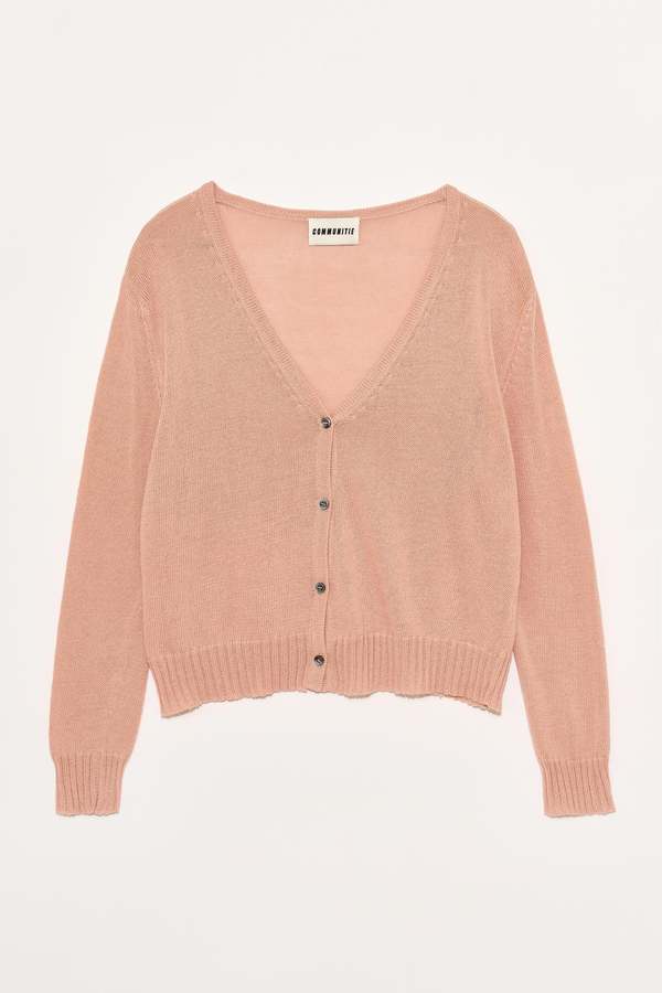 Organic by John Patrick Textured Short Cardi - Rose | Garmentory