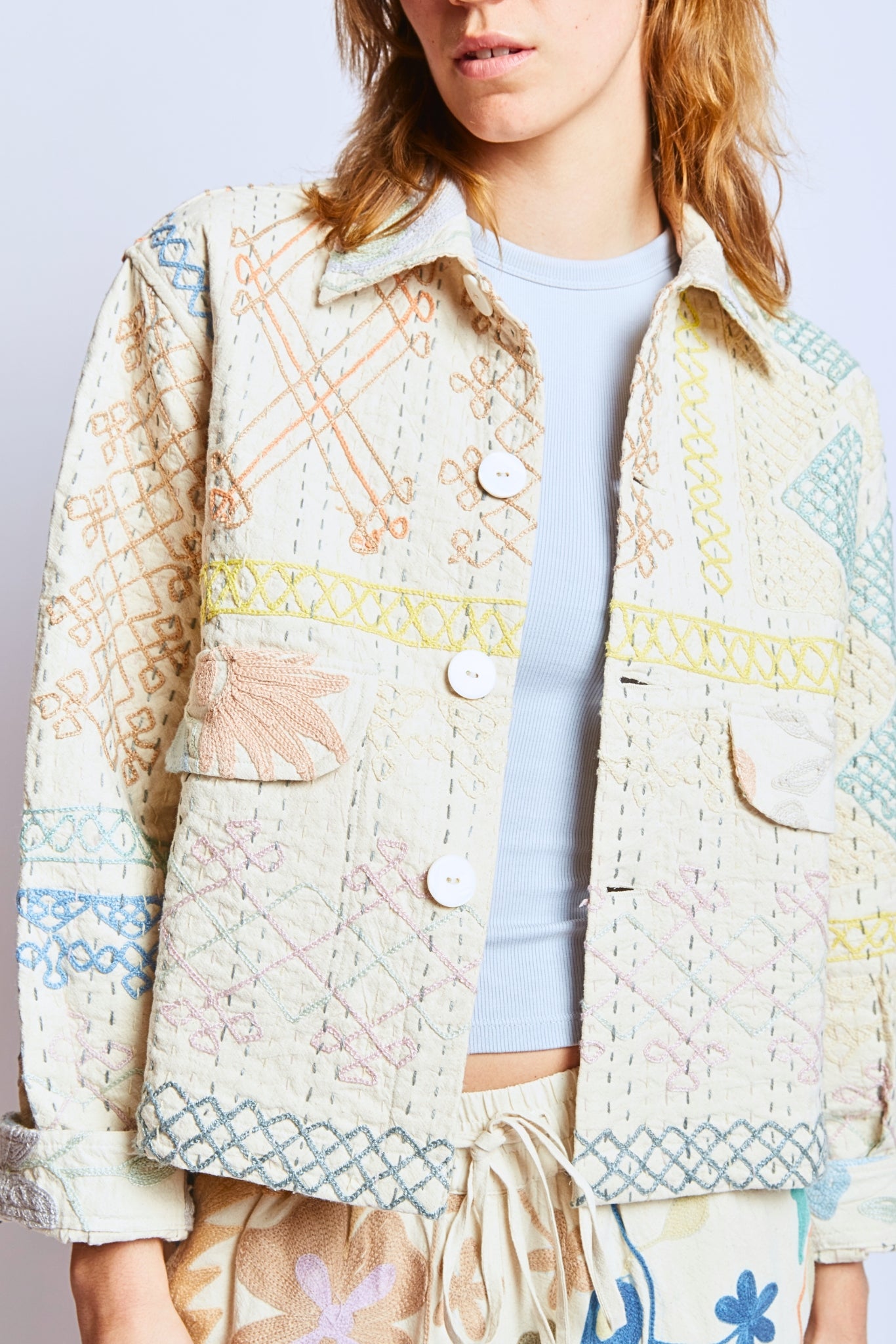 RUJUTA SHETH Astrid Jacket - Garden Mosaic | Garmentory