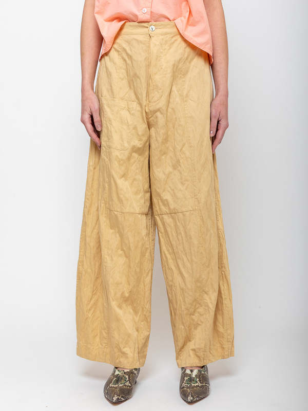 Sula Clothing LTD. Tailored Line Cotton Belice Pants - Biscotti ...
