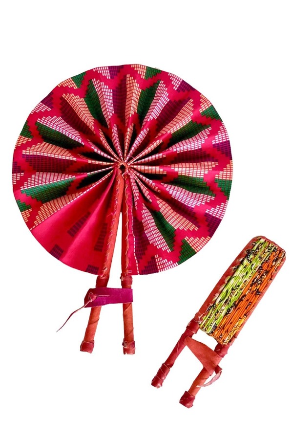Swahili | AFRICAN MODERN Assorted Ankara Hand Fans | Garmentory