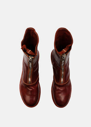 Guidi Red 310 Front Zip Army Boots - Red | Garmentory