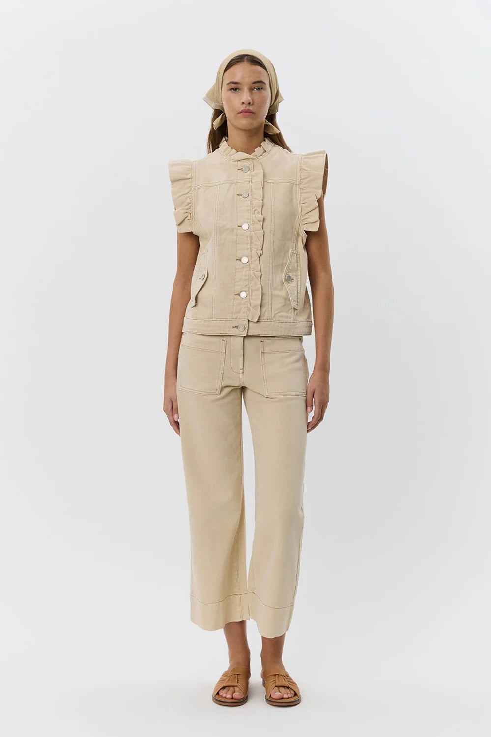 Sofie Schnoor Farah Vest - Warm Sand | Garmentory