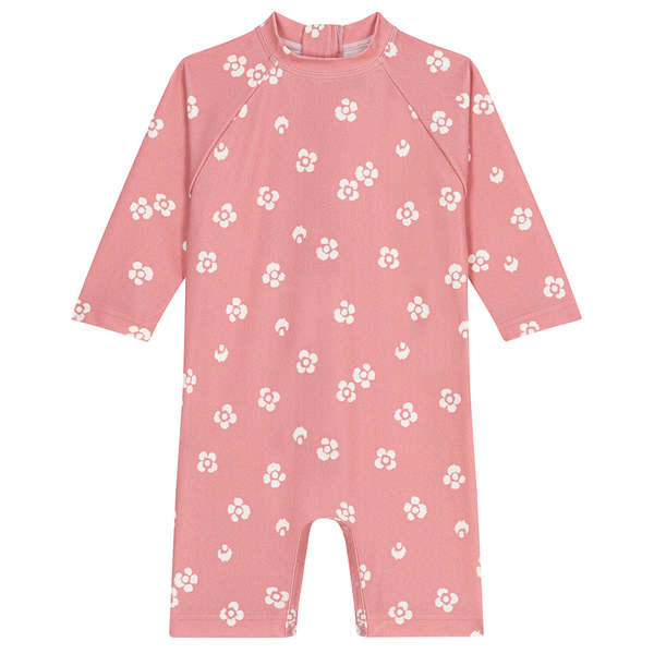 Kids Petit Bateau Swim Overall - Charm Pink Floral | Garmentory