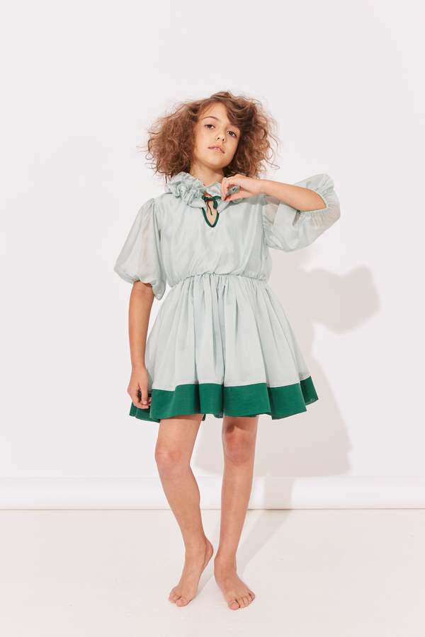 the middle daughter Sightseer Mini Dress - Glacier Mint/Rainforest ...