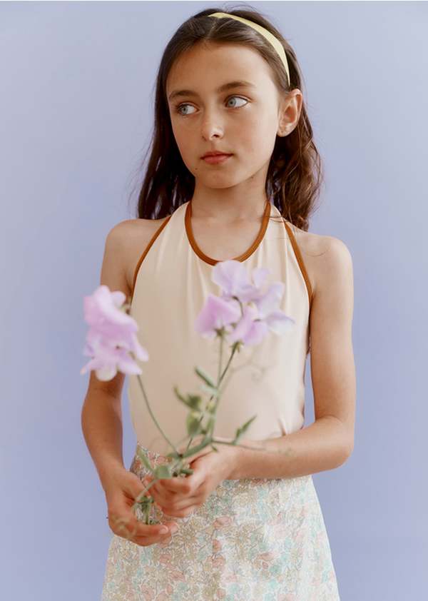 Caramel Maya Girl's Swimsuit - Ballet Pink | Garmentory