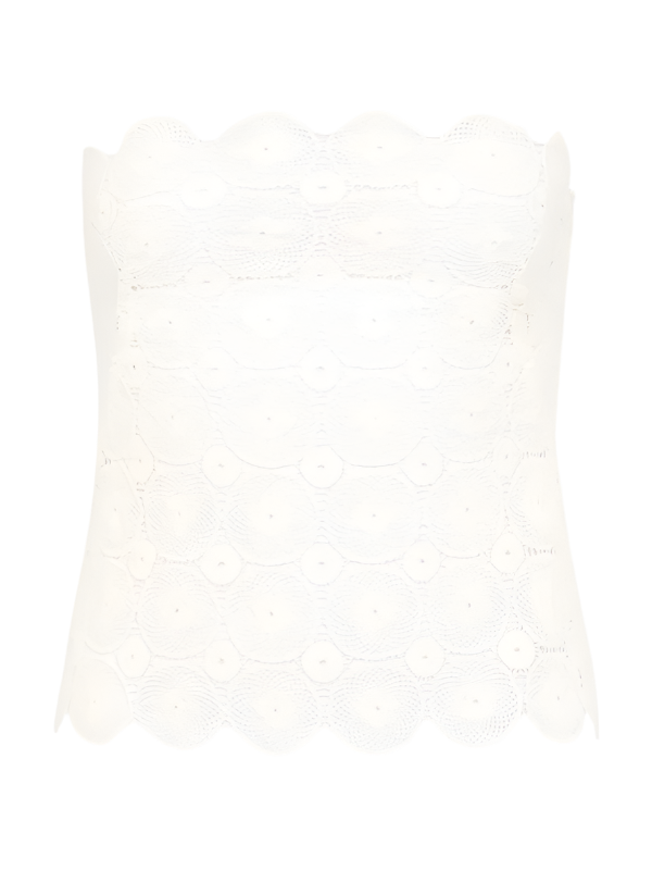 St. Agni Doily Top - White | Garmentory
