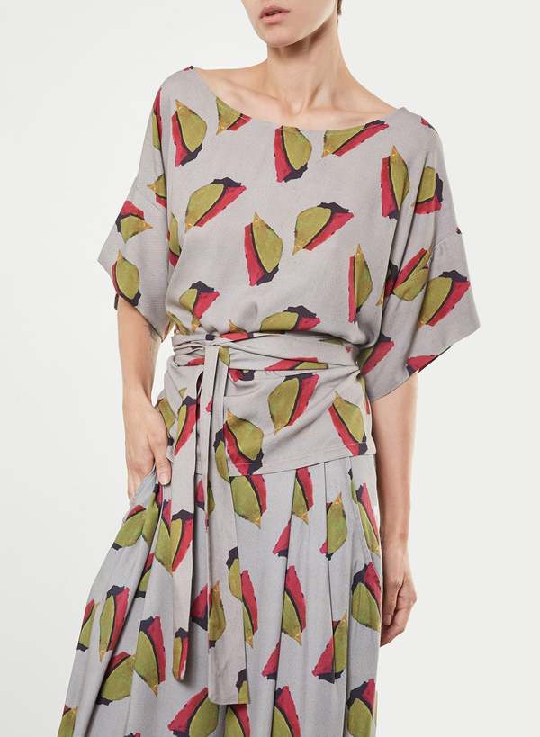 Meg Archive Wrap-Around Top - Chloe Print | Garmentory