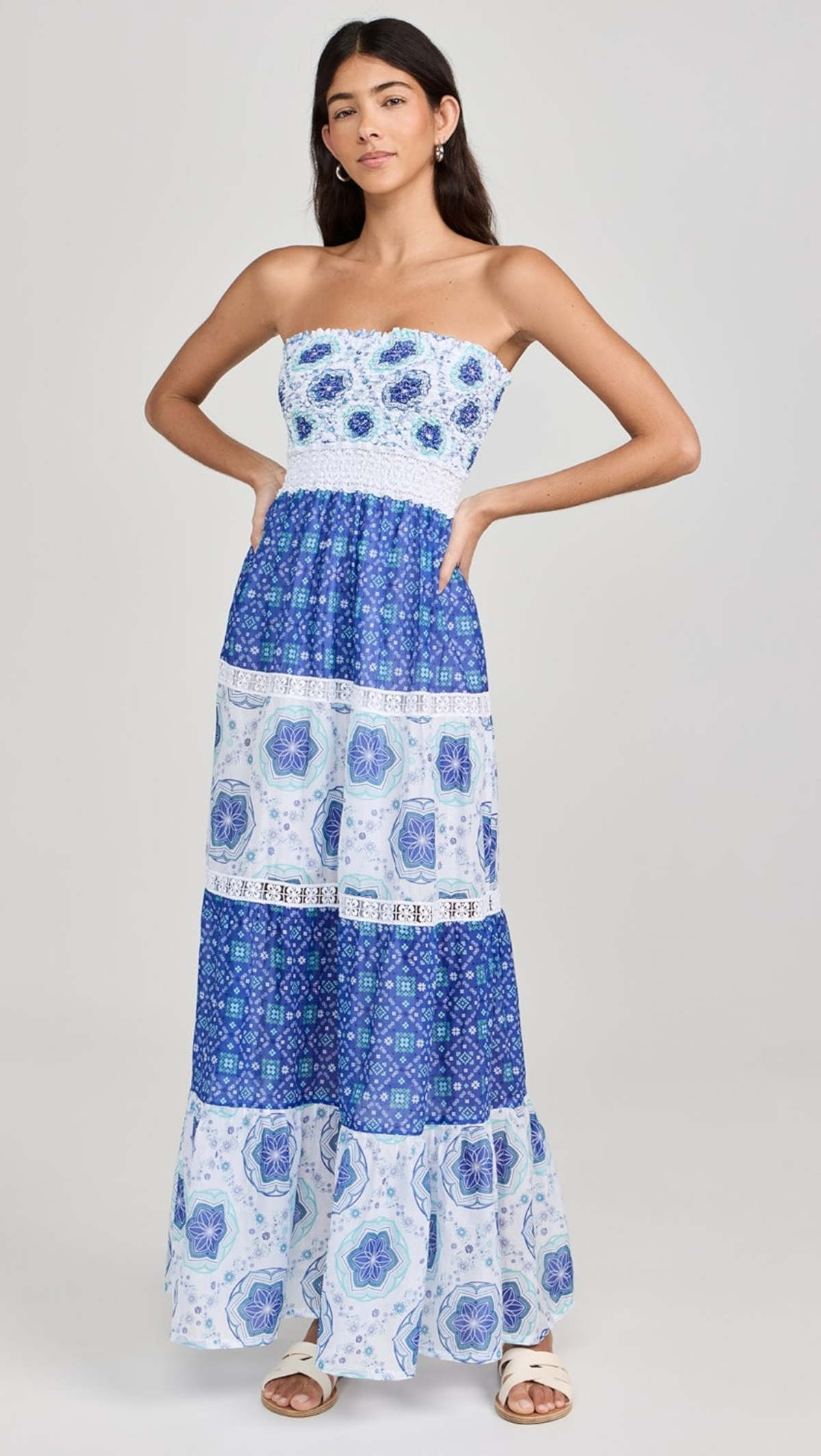 TEMPTATION POSITANO AMALFI LONG DRESS - MANDALA V/DARK | Garmentory