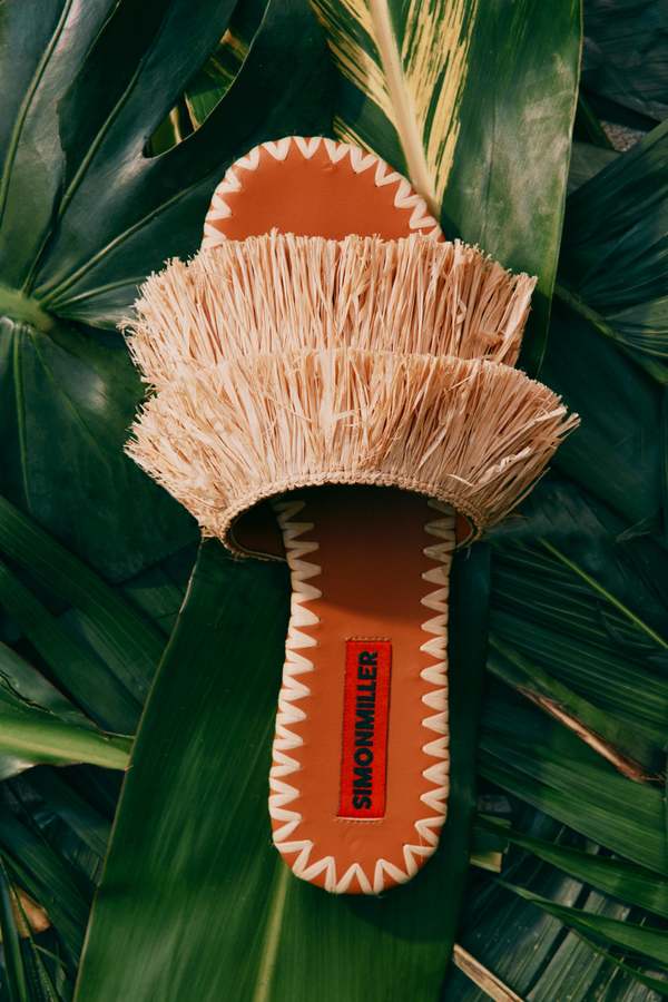 Simon Miller Fringe Raffia Salerno Sandal - Natural | Garmentory