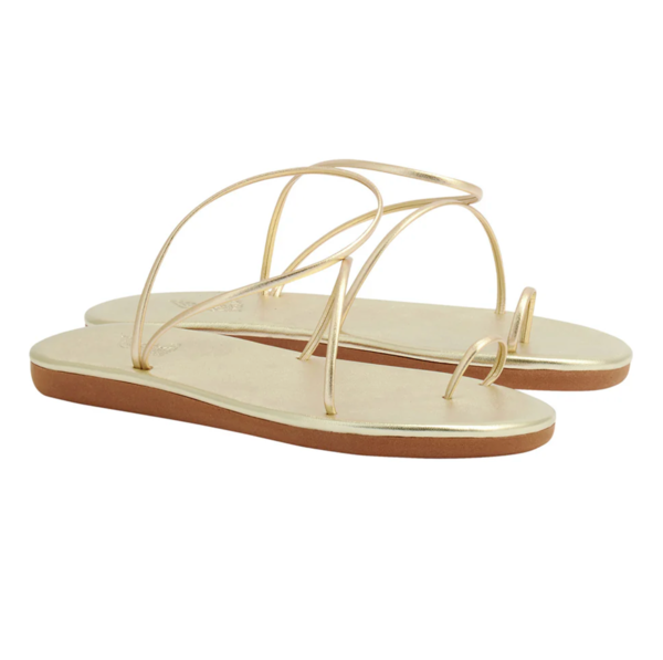 Ancient Greek Sandals Kansiz Footbed Sandal - Platinum | Garmentory