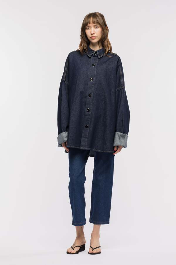 Toit Volant Elliott Shirt Jacket - Indigo | Garmentory