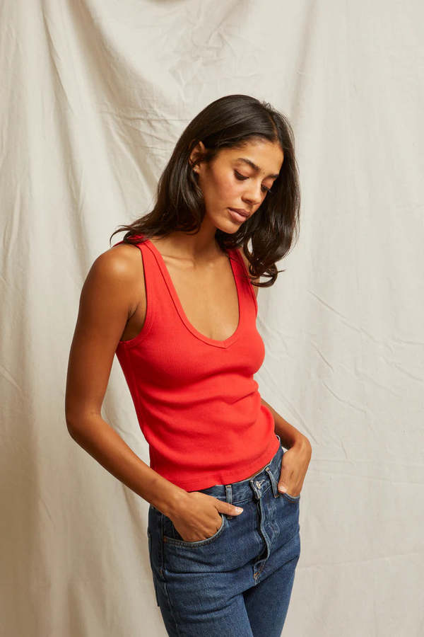 Perfect White Tee Maria Tank - Poppy Red | Garmentory