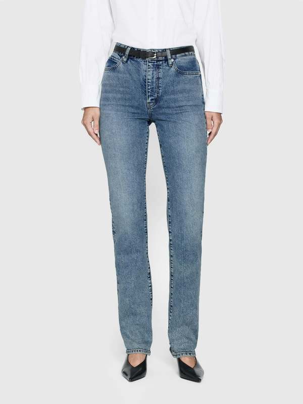 FRAME Denim The Ruler Crop Jeans - Indio | Garmentory