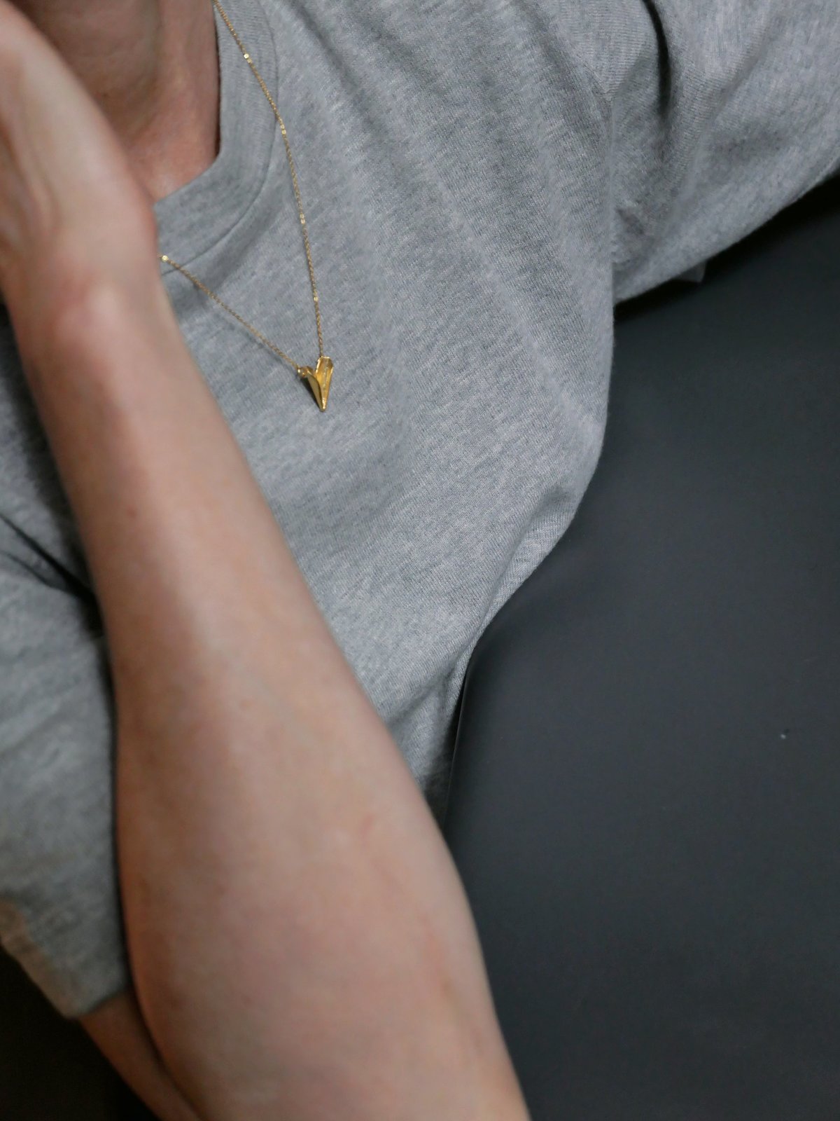 Mirit Weinstock Petit Folded Heart Pendant | Garmentory