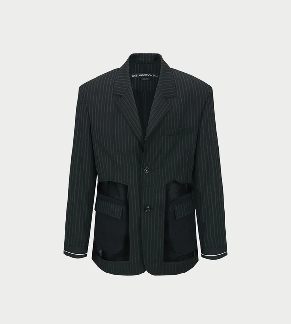 ANDERSSON BELL Inside-Out Stripe Sheer Jacket | Garmentory