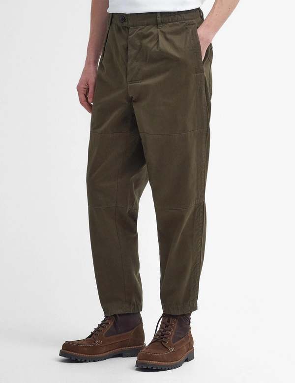Barbour Heritage Oakmoor Trousers - Olive Green | Garmentory
