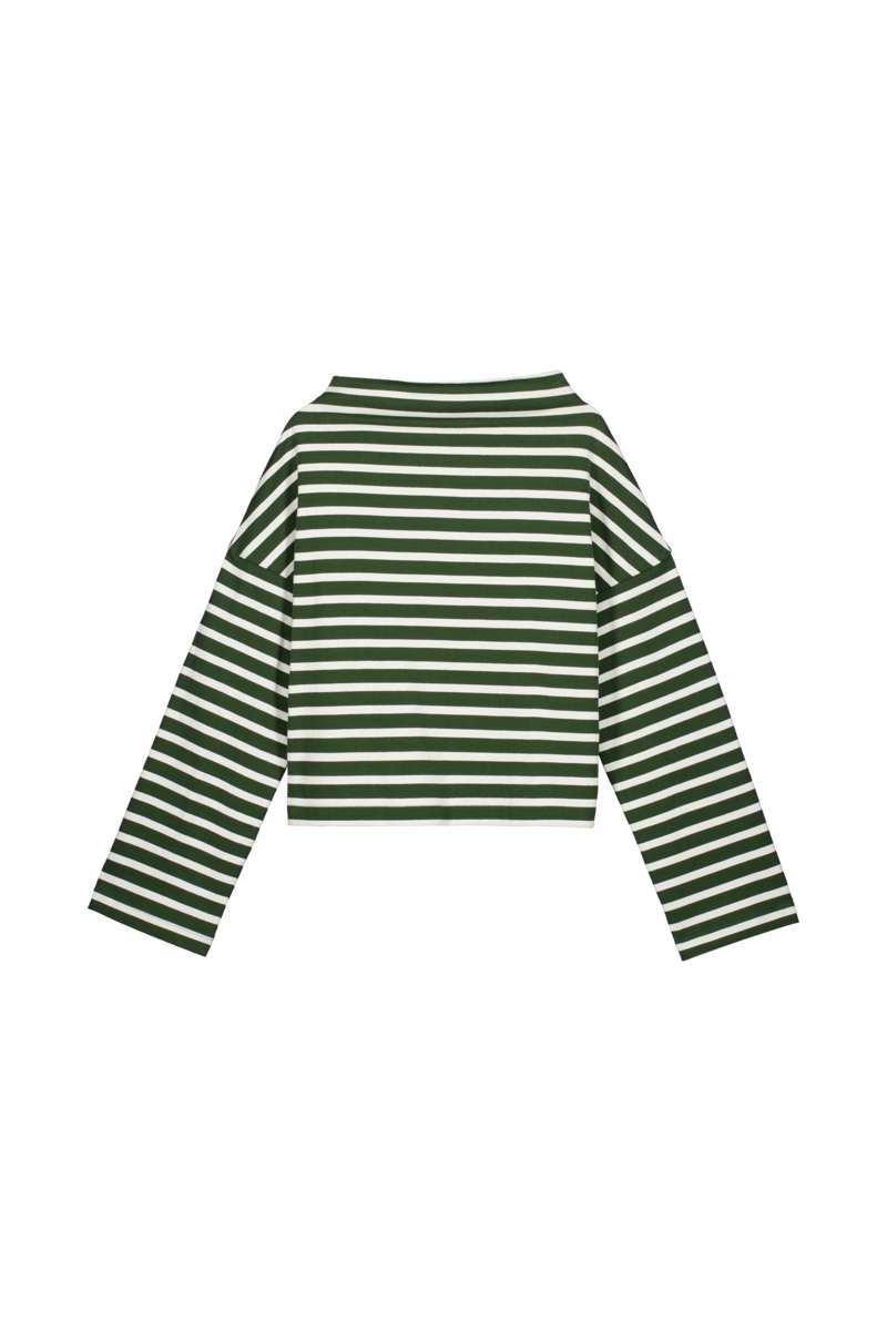 Kowtow Field Top - Green Lily Stripe | Garmentory