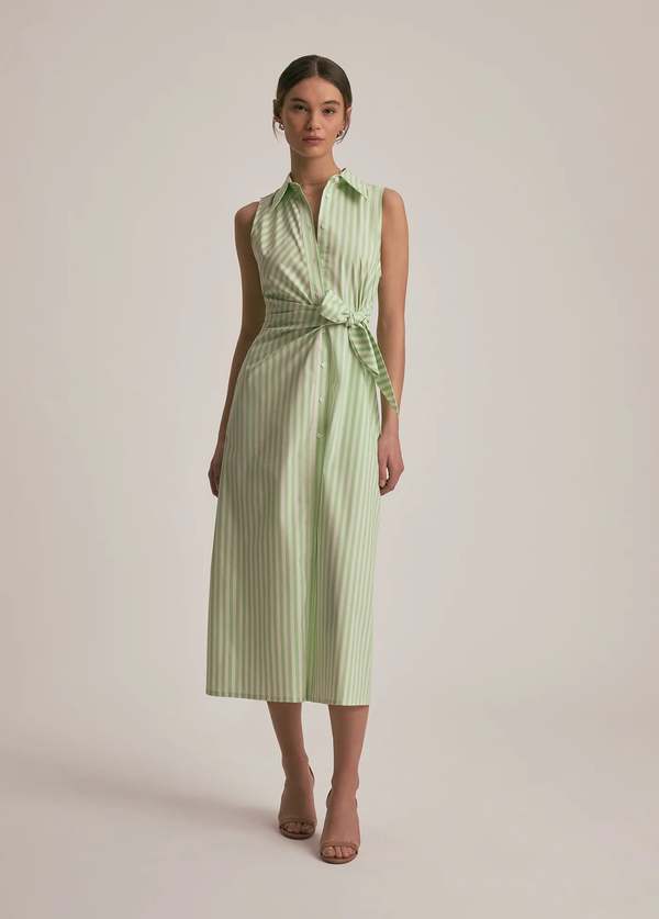 Favorite Daughter The Good Behavior Dress - Kiwi Ivory Stripe | Garmentory