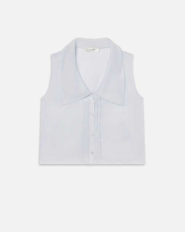 Frame The Sailor Shell Top - Powder Blue | Garmentory