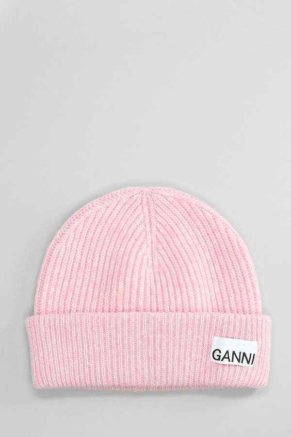 Ganni Hat - Rose-pink | Garmentory
