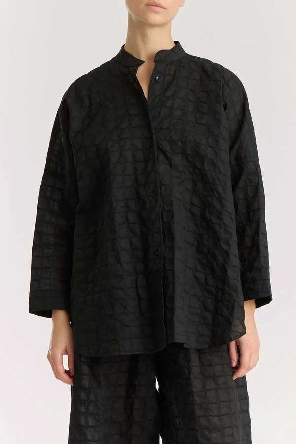Black Crane Ripple Finish Shirt - Black | Garmentory
