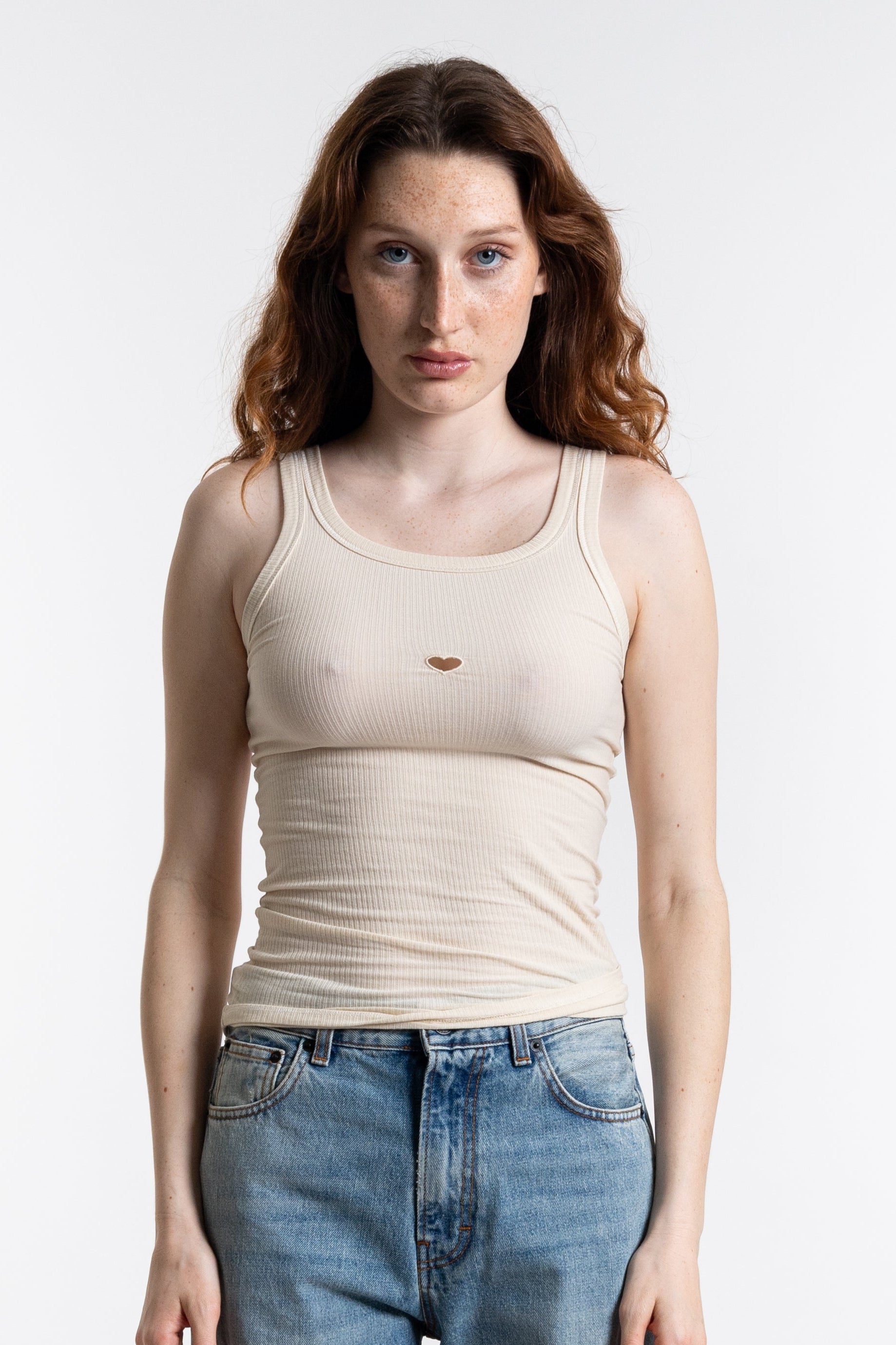 Baserange Heart Tank - Undyed | Garmentory