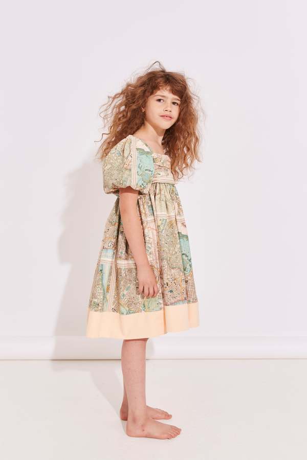 the middle daughter Stratosphere Dress - Old London Map | Garmentory