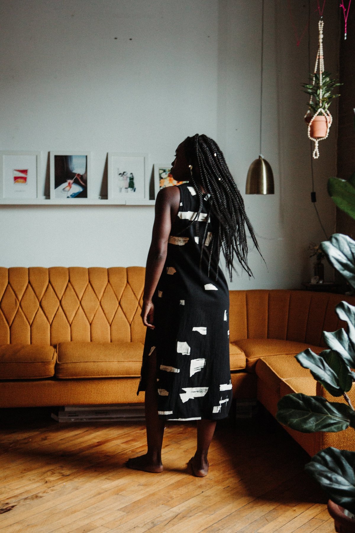 Eve Gravel Quarry Dress - Black Roches | Garmentory