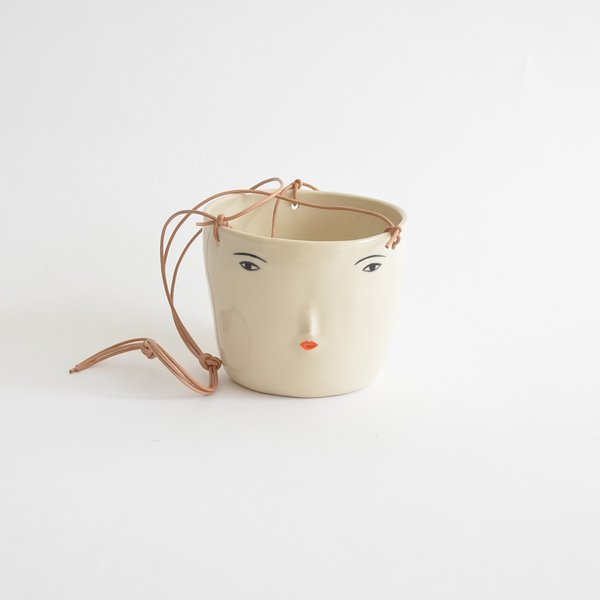 Rami Kim Girl Face Hanging Pot | Garmentory