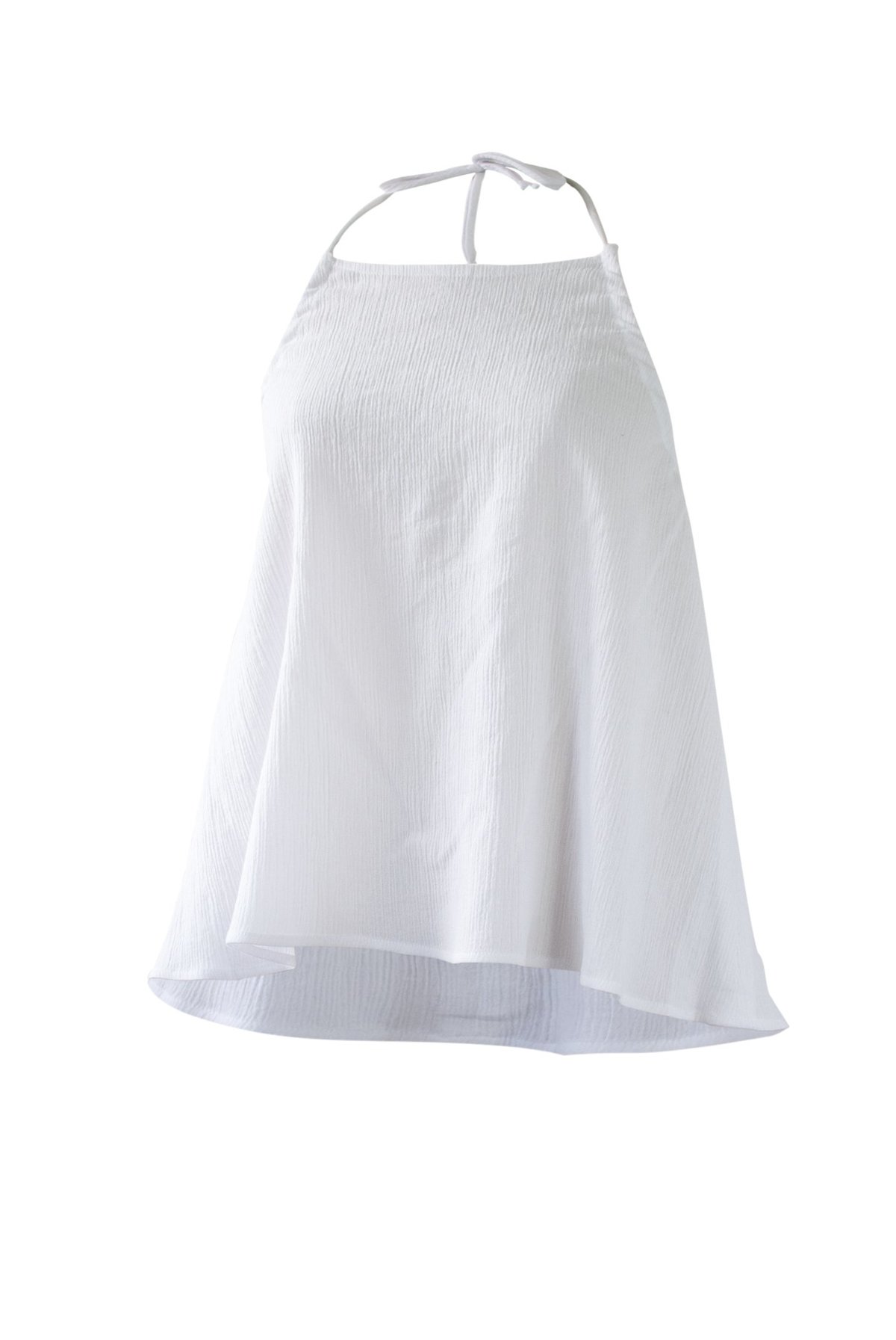 Devlyn Van Loon Halter Tank - White | Garmentory