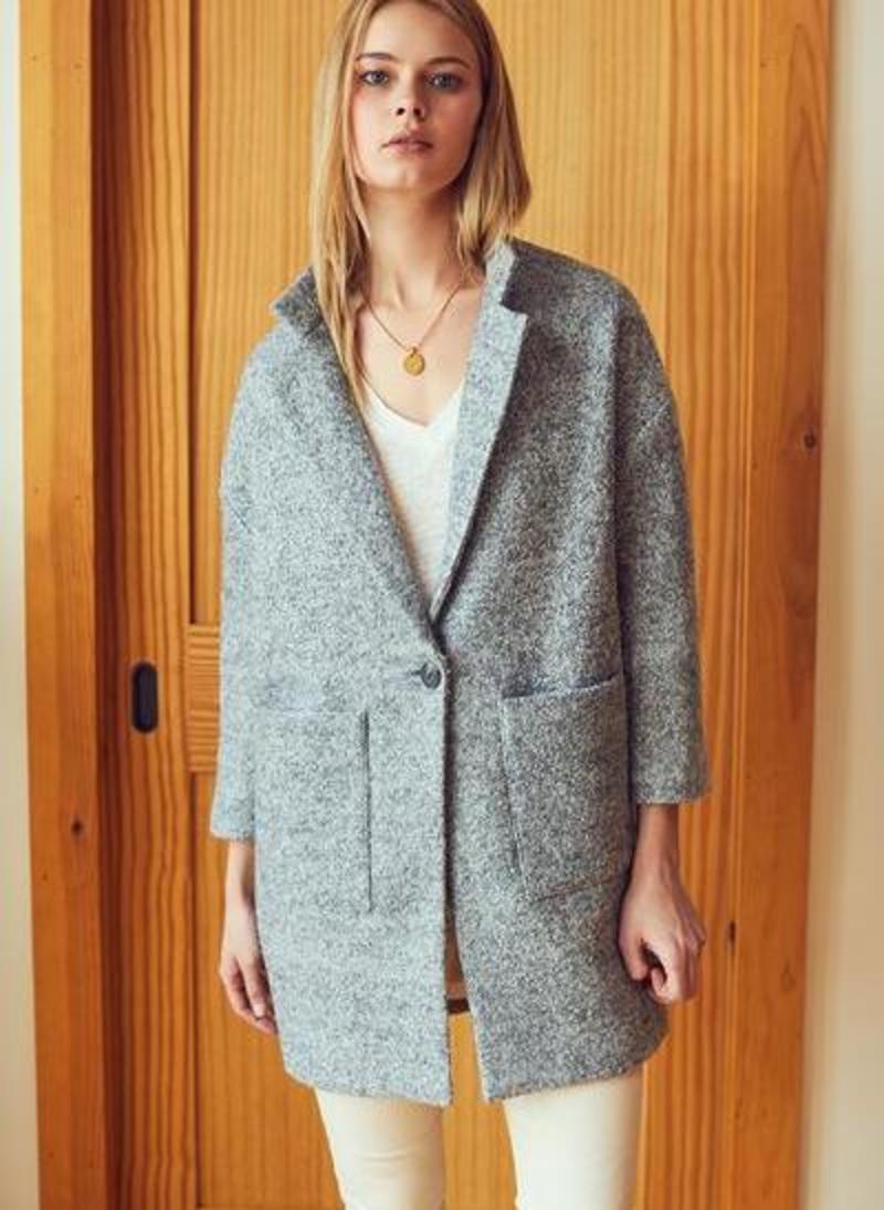 Emerson Fry Car Coat - Heather Grey | Garmentory