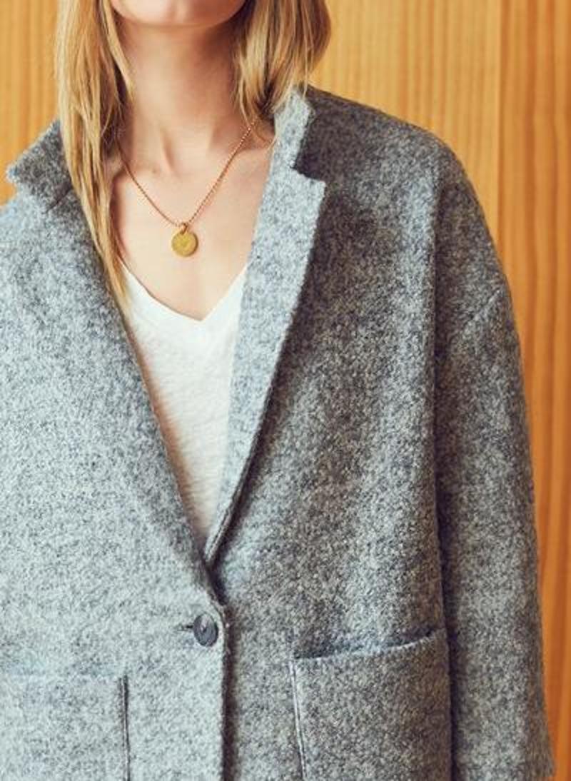 Emerson Fry Car Coat - Heather Grey | Garmentory