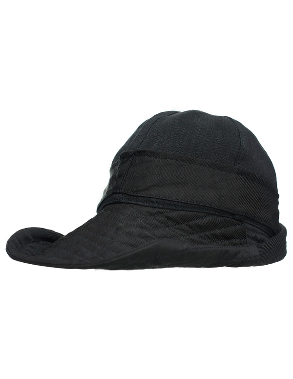 Ziggy Chen Linen Cap - Black | Garmentory