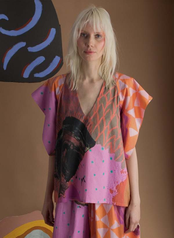 Meg Secret Top - Secret Drawer Print | Garmentory