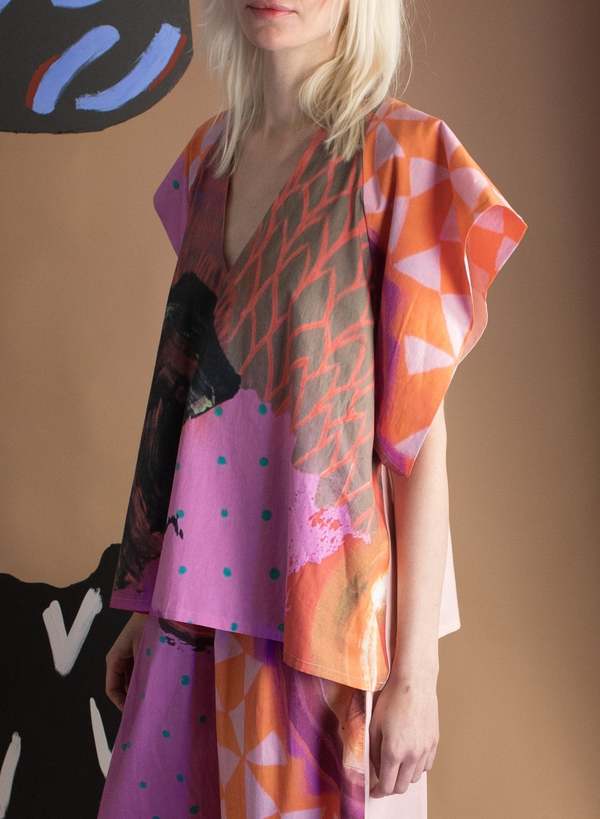 Meg Secret Top - Secret Drawer Print | Garmentory