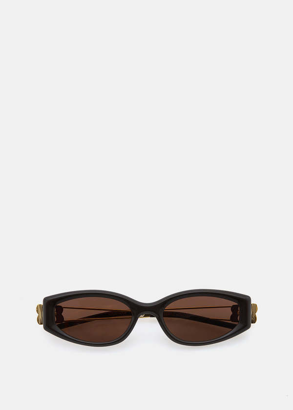 Gentle Monster Solid Loop-BR3 Sunglasses - Brown | Garmentory
