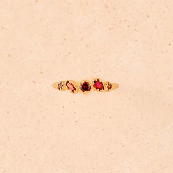 Agapé Kore Ring - Red | Garmentory