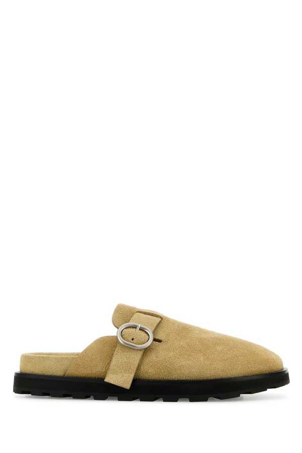 Jil Sander Suede Slippers - Beige | Garmentory