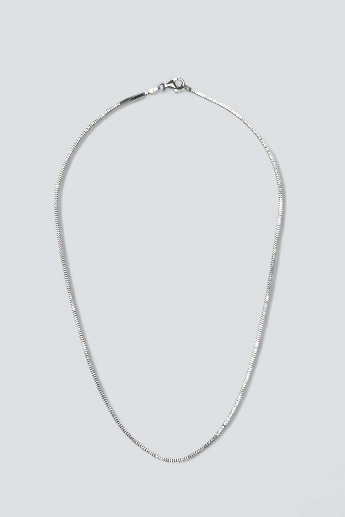 Assembly New York Sterling Silver Small Box Chain Necklace Necklace ...