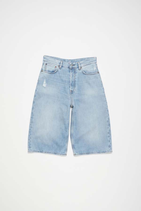 Acne Studios Loose Fit Denim Shorts | Garmentory