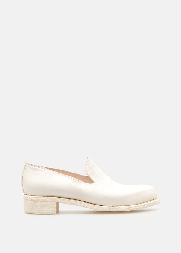 Guidi M81B Kangaroo Leather Loafers - White | Garmentory
